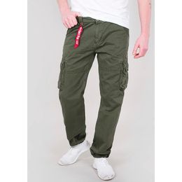 Alpha Industries Cargohose »Jet Pant« mit seitlichen Cargotaschen und Kordelzug am Beinabschluss dark oliv 32 - N-Gr N-Gr 32 Mit Cargotaschen und...