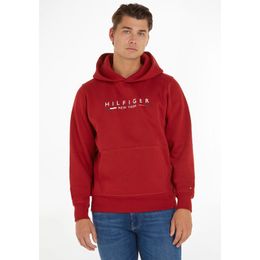 Tommy Hilfiger Hoodie »HILFIGER NEW YORK HOODY« mit Kängurutasche rot XL XL Kapuzensweater von Tommy Hilfiger