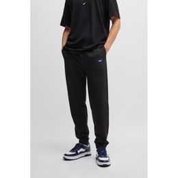 HUGO BLUE Jogginghose »Napin« mit kleinem Logo-Patch Black001 M - N-Gr N-Gr M Sweathose von Hugo BLUE Menswear