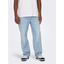 Only & Sons ONLY & SONS Loose-fit-Jeans &raquo;ONSFADE LOOSE WB 6778 A14 DNM NOOS&laquo; Light Blue Denim 32 - L&auml;nge 34 L&auml;nge 34 32 Loose-fit-Jeans f&uuml;r einen l&auml;ssigen und...