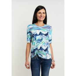 Seidel Moden Kurzarmshirt mit All-Over Print, MADE IN GERMANY aqua,60 40 40 Shirt von Seidel Moden