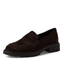Tamaris Slipper, Blockabsatz, Loafer, Businesschuh mit Touch it-Ausstattung mokka 41 41 Klassischer Loafer mit typischem Zierriegel