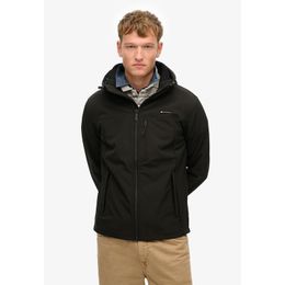 Superdry Outdoorjacke »HOODED SOFT SHELL TREKKER JKT« mit Kapuze Black XXL XXL Windbreaker von Superdry