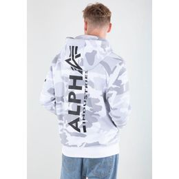 Alpha Industries Kapuzensweatshirt »BACK PRINT HOODY« white camo 3XL 3XL Alpha Logo Druck auf der Kapuze und Rücken