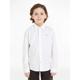 Tommy Hilfiger Langarmhemd »BOYS STRETCH OXFORD SHIRT L/S« Kinder bis 16 Jahre, Button-down-Kragen, Langarm, Logo-Flag White 3 (98) - N-Gr N-Gr 3...