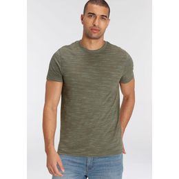 AJC Damen AJC T-Shirt Kurzarm, Regular Fit, meliert, Rundhalsausschnitt gr&uuml;n S (44/46)