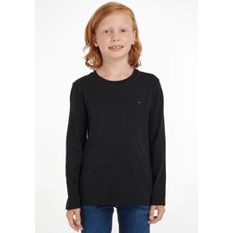 Tommy Hilfiger Langarmshirt &raquo;BOYS BASIC CN KNIT L/S&laquo; schwarz 14/164 14/164 Langarmshirt von Tommy Hilfiger f&uuml;r Jungen