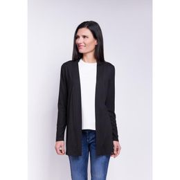 Seidel Moden Damen Kurzjacke ohne Kapuze ohne Verschluss, MADE IN GERMANY schwarz 38