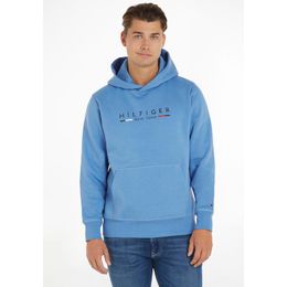 Tommy Hilfiger Hoodie »HILFIGER NEW YORK HOODY« mit Kängurutasche blau S S Kapuzensweater von Tommy Hilfiger