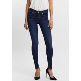 Véro Moda VERO MODA Skinny-fit-Jeans »VMLUX MR SLIM JEANS« dark blue denim XL (42) - Länge 32 Länge 32 XL (42) Skinny-fit Jeans mit Stretch für eine perfekte...