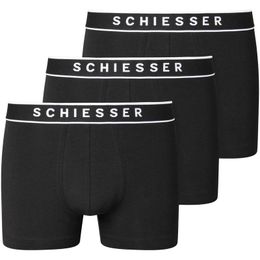 Schiesser Boxer »95/5« 3er-Pack, mit sportlichem Webgummibund 000-schwarz 5 5 Herren-Shorts von Schiesser