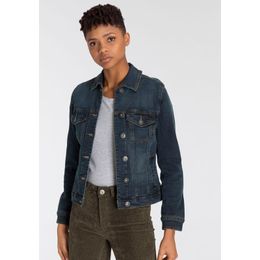 Arizona Damen Jeansjacke aus Baumwollmischung, figurbetont, in Stretch-Qualit&auml;t blau 46