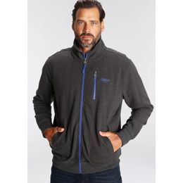 MAN'S WORLD Man's World Herren Sweatjacke mit kontrastfarbigem Rei&szlig;verschluss grau L (52/54)