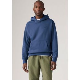 Levi's Levi's Herren Hoodie &raquo;THE AUTHENTIC HOODIE&laquo;, mit kleiner Ton-in-Ton Logostickerei auf der Brust blau L