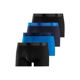 Puma Hipster Packung, 4er-Pack, mit komfortablem Bund navy, blau, schwarz, schwarz L L Herrenunterhose von Puma
