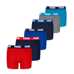 Puma Boxershorts »BOYS EVERYDAY BASIC BOXERS 6P ECOM« 6er Pack red / blue 158/164 158/164 Herrenunterwäsche von Puma
