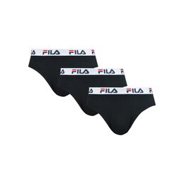 Fila Herren Slip &raquo;MAN BRIEF&laquo; 3er Pack, mit elastischem Logobund schwarz L