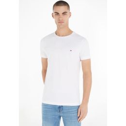 Tommy Hilfiger T-Shirt »CORE STRETCH SLIM C-NECK TEE« white M M Rundhalsshirt von Tommy Hilfiger