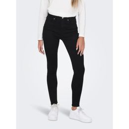 Only Damen Only Skinny-fit-Jeans &raquo;ONLMILA HW SK ANK DNM BJ380 NOOS&laquo; schwarz 25, L&auml;nge 30