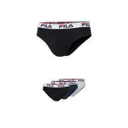 Fila Slip »MAN BRIEF« 3er Pack, mit elastischem Logobund BLACK NAVY GREY XXL XXL BRIEF von Fila