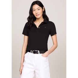 Tommy Hilfiger Poloshirt »1985 SLIM PIQUE POLO SS« mit Logo-Flag Black L (40) L (40) Poloshirt von Tommy Hilfiger Womanswear
