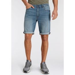 H.I.S. H.I.S Herren Jeansshorts &raquo;DEYO&laquo; gerader Schnitt, Used-Waschung, niedrige Leibh&ouml;he blau 34, N-Gr