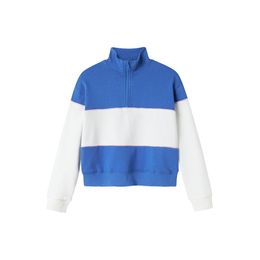 name it Sweatshirt 'NKFLEIKA' M&auml;dchen Gr&ouml;&szlig;e 122/128 royalblau / rosa / offwhite