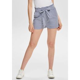 Only Shorts »ONLSMILLA BELT SHORTS NOOS WVN« blue stripes L (40) - N-Gr N-Gr L (40) Sommerliche Shorts von Only