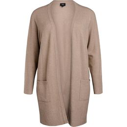 ZIZZI Knit Cardigan 'Casunny' female Beige size XL
