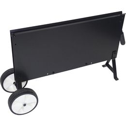ratioform Bandabroller für Stahlband, für Scheibenwicklung, Bandbreite 13 - 19 mm, fahrbar, mit Ablagefach