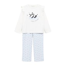 Mango Kids Pajamas 'PANDITA' girl White size 5-6