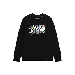 Jack & Jones Jack & Jones Junior Sweatshirt 'JJGEPLAS' Jungen Gr&ouml;&szlig;e 140 blau / gr&uuml;n / schwarz / wei&szlig;