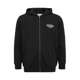 Jack & Jones JACK & JONES Sweatjacke 'JJMAKOTO' Herren Größe XXL schwarz / weiß