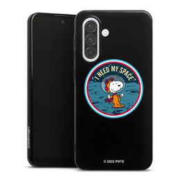 DeinDesign Galaxy A36 5G Handy Silikon H&uuml;lle Case schwarz Handyh&uuml;lle Peanuts Weltall Snoopy