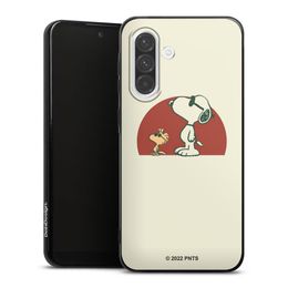 DeinDesign Galaxy A36 5G Handy Silikon H&uuml;lle Case schwarz Handyh&uuml;lle Snoopy Official Licensed Product Kindheit