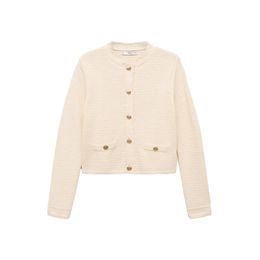 Mango Knit Cardigan 'Kokotxa' female Beige size M