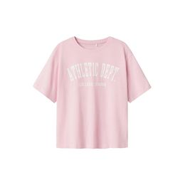 name it T-Shirt 'NKFLAISA' Mädchen Größe 122/128 rosa / weiß
