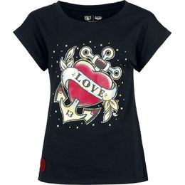 Rock Rebel by EMP Rock Rebel X Lucky 13 - T- Shirt T-Shirt schwarz in S Q225-000964 M516512