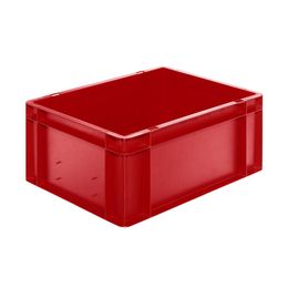 Euro-Format-Stapelbehälter, Wände und Boden geschlossen, LxBxH 400 x 300 x 175 mm, rot, VE 5 Stk kaiserkraft