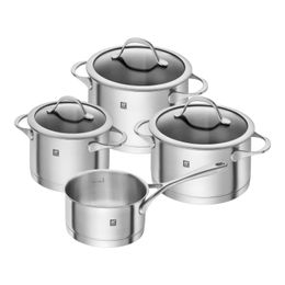 Zwilling Essence Kochtopfset 4-tlg, 18/10 Edelstahl