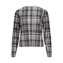 Object Bluse 'OBJChie' Damen Gr&ouml;&szlig;e M grau / dunkelgrau / schwarz / wei&szlig;