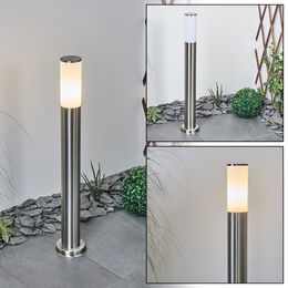 hofstein Caserta Wegeleuchte Nickel-Matt, Wei&szlig;, 1-flammig