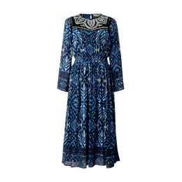 Derhy Kleid 'DEBORAH ROBE' Damen Gr&ouml;&szlig;e 38 blau / hellblau / gelb / schwarz Winterkleid