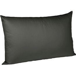 Kissenbezüge Fleuresse "Colours", grau (anthrazit), B:40cm L:60cm, Interlock-Jersey, Obermaterial: 100% Baumwolle, Kissenbezüge, edler, bügelfreier Interlock-Jersey aus 100% Baumwolle