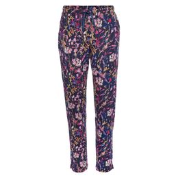 s.Oliver Pyjamahose Damen Gr&ouml;&szlig;e XL marine / gelb / helllila / rosa Winterkleid