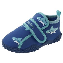 Playshoes Aquaschuh 'HAI' Jungen Gr&ouml;&szlig;e 34.5 blau / aqua / wei&szlig;
