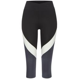 active by Lascana Lascana Active Sporthose Damen Gr&ouml;&szlig;e L dunkelgrau / schwarz / wei&szlig;