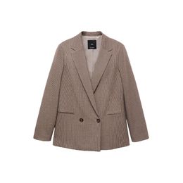 Mango Blazer 'CHARLOTT' Damen Gr&ouml;&szlig;e 50/52 braun / bordeaux / schwarz