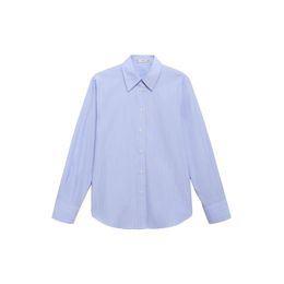 Mango Bluse Damen Gr&ouml;&szlig;e XXL hellblau / hellgrau / wei&szlig;