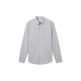 Tom Tailor Hemd Herren Größe M navy / weiß